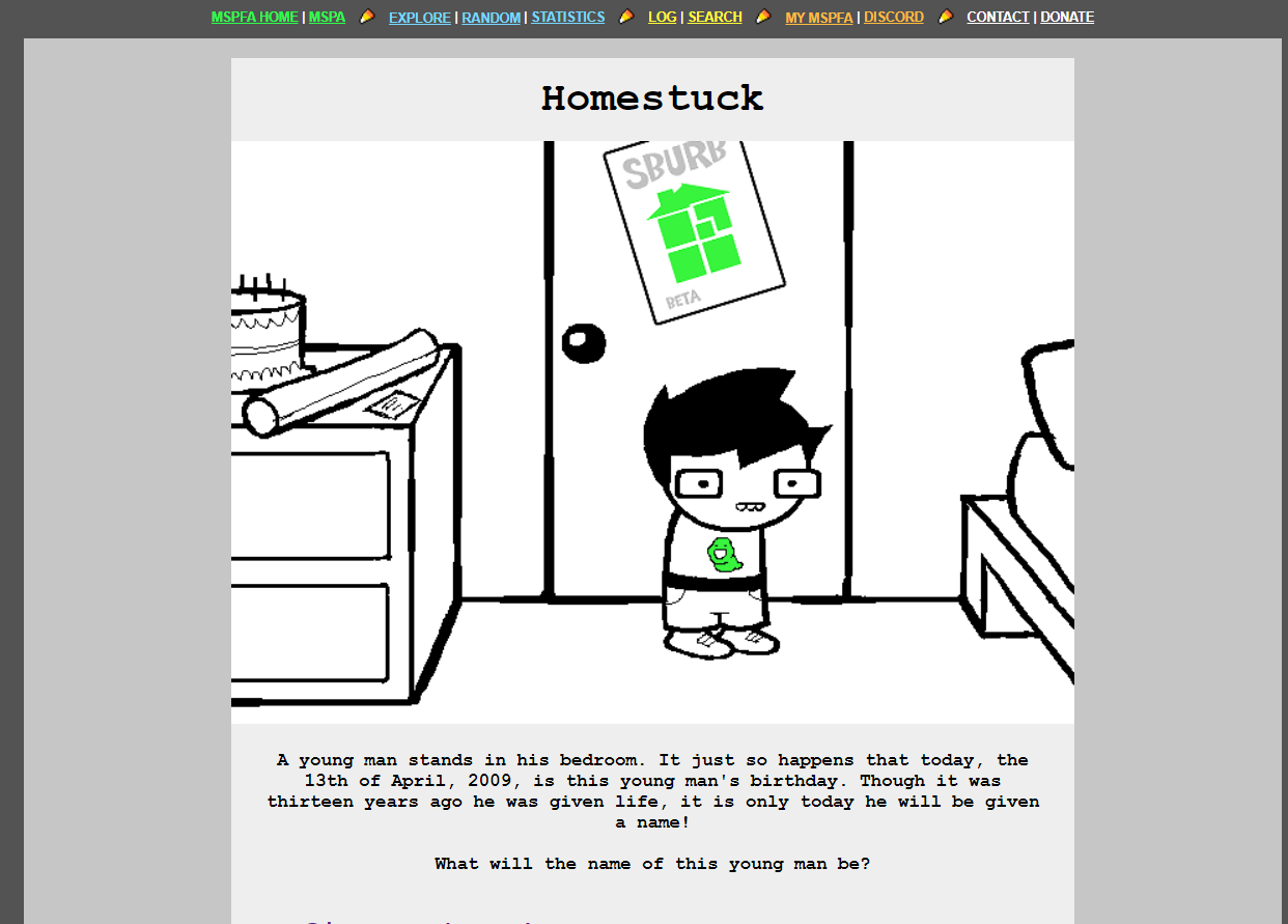 New Homestuck Theme