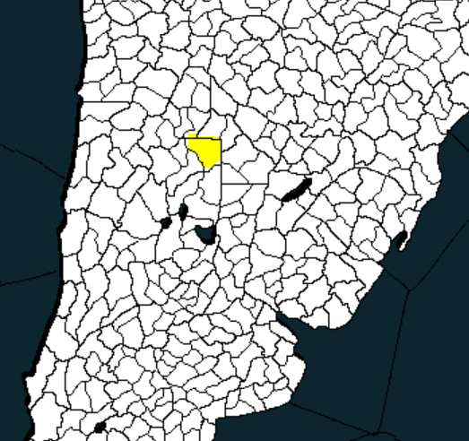 Whoever can mark a province/chunk of land in south america that touches ...