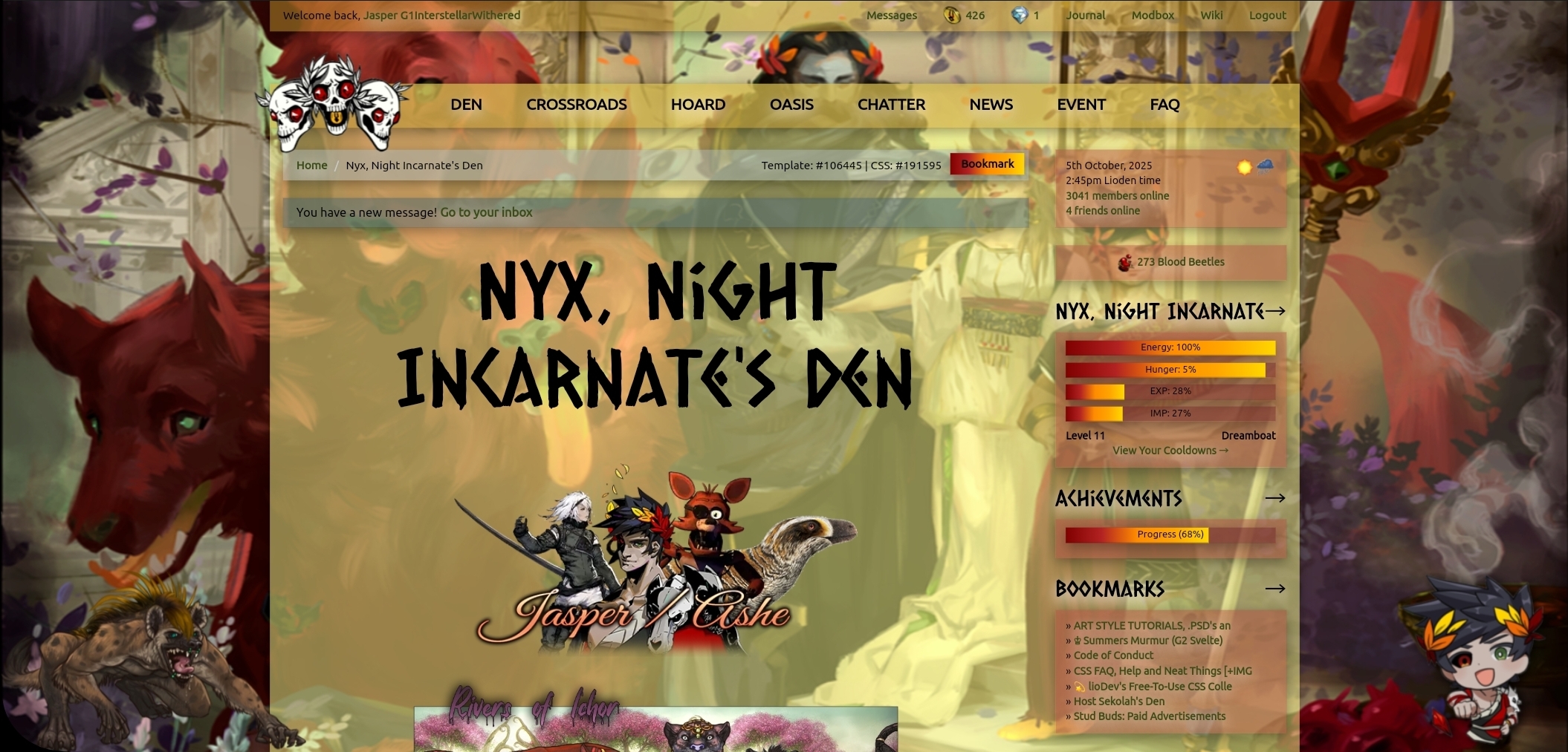 Jasper's CSS Commissions :|: Lioden