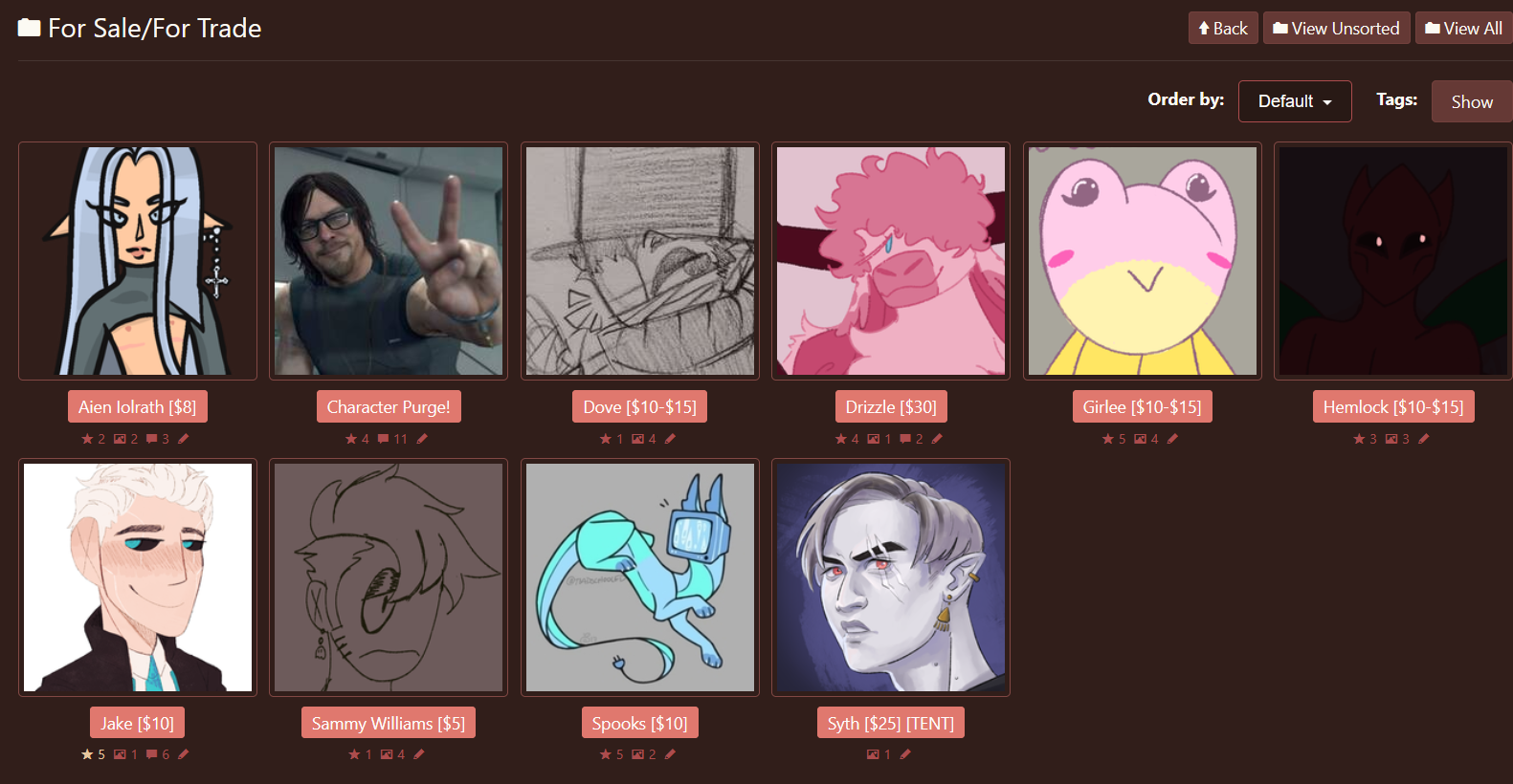 🐇-CHARACTER PURGE-🐇 on Toyhouse