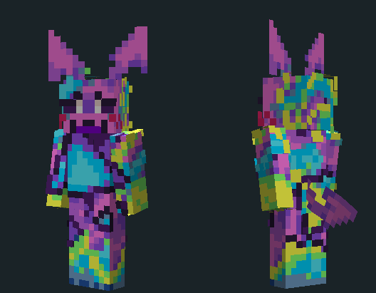 Werewire / Virovirokun + EARS MOD Minecraft Skin