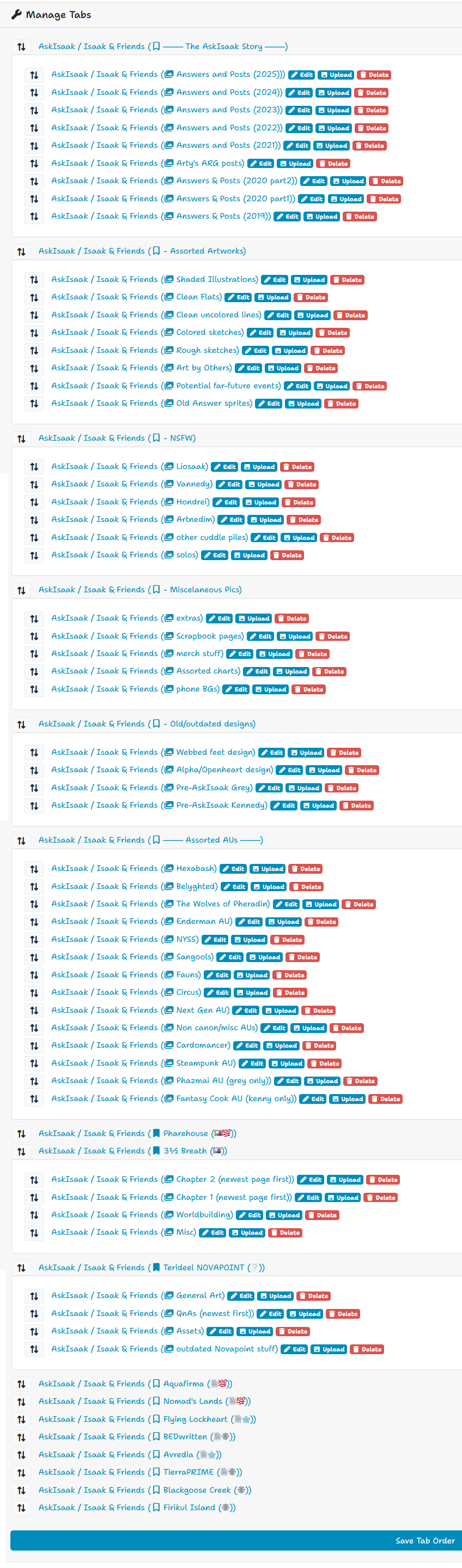 Tabs use...? on Toyhouse