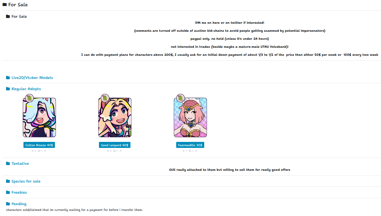 LF Help :,) on Toyhouse