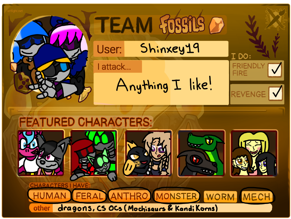 Whos gonna be team fossil this AF? on Toyhouse