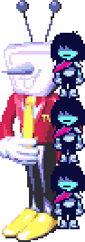 DELTARUNE Unofficial Message Boards -> [QU] Sprite Heights/Height Charts?