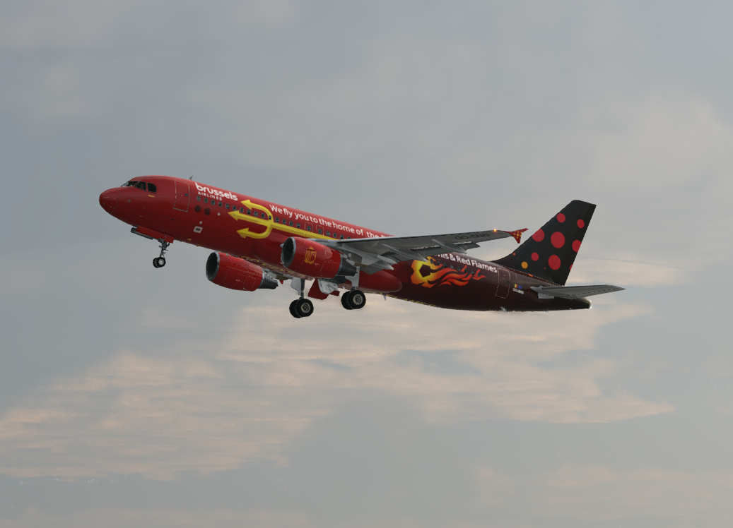 Belgian icon OO-SNO Tritand Brussels Airlines Toliss A320 CEO - Toliss ...