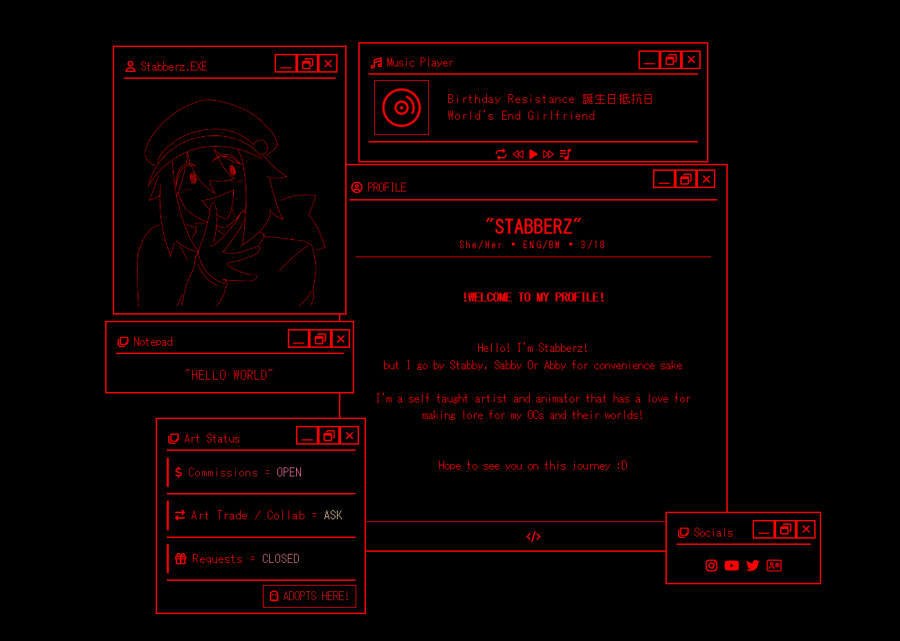Making My Profile Code More Mobile Friendly on Toyhouse