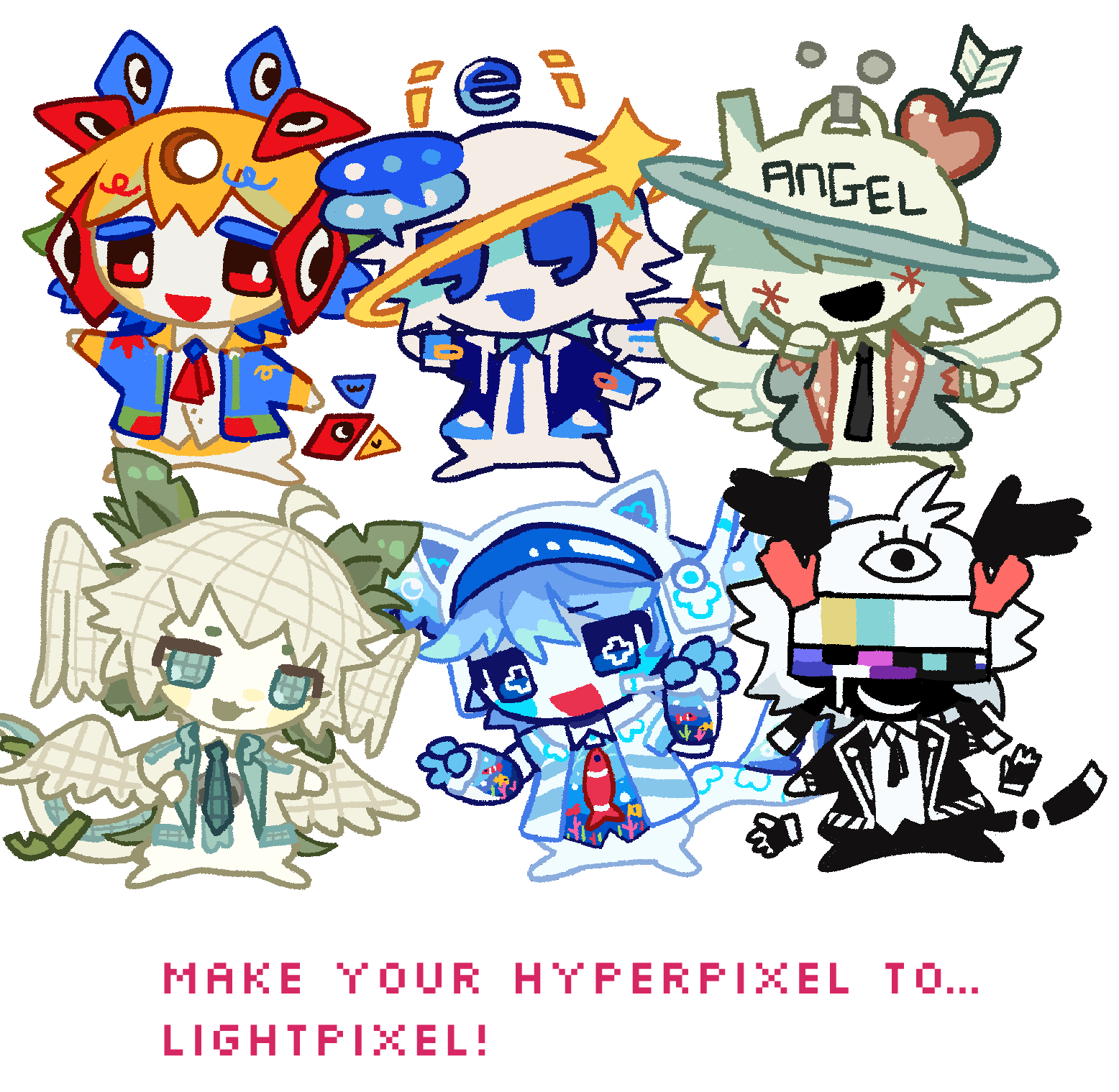 [OPEN] hyperpixel friends on Toyhouse