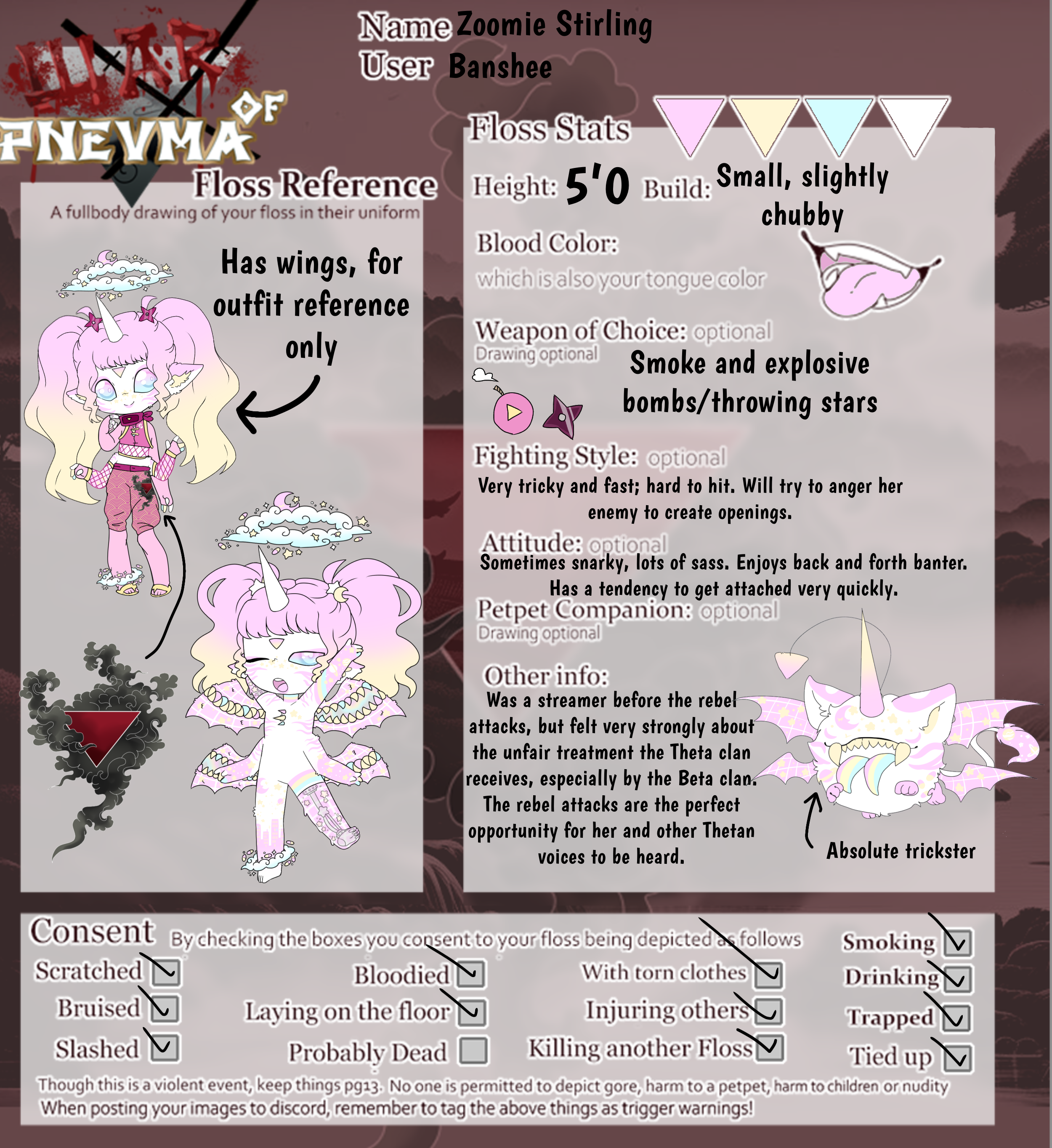 War of Pnevma | Shinobi and NPC Registration on Toyhouse