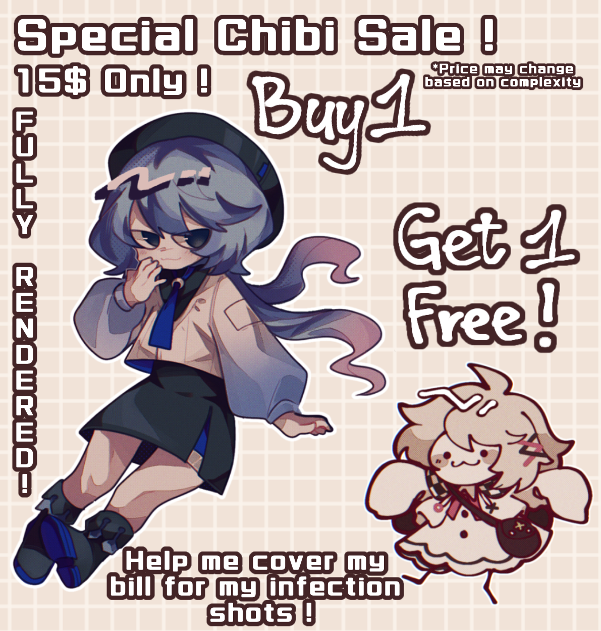 : BUY 1 GET 1 FREE CHIBI SALE (CLOSED) : on Toyhouse