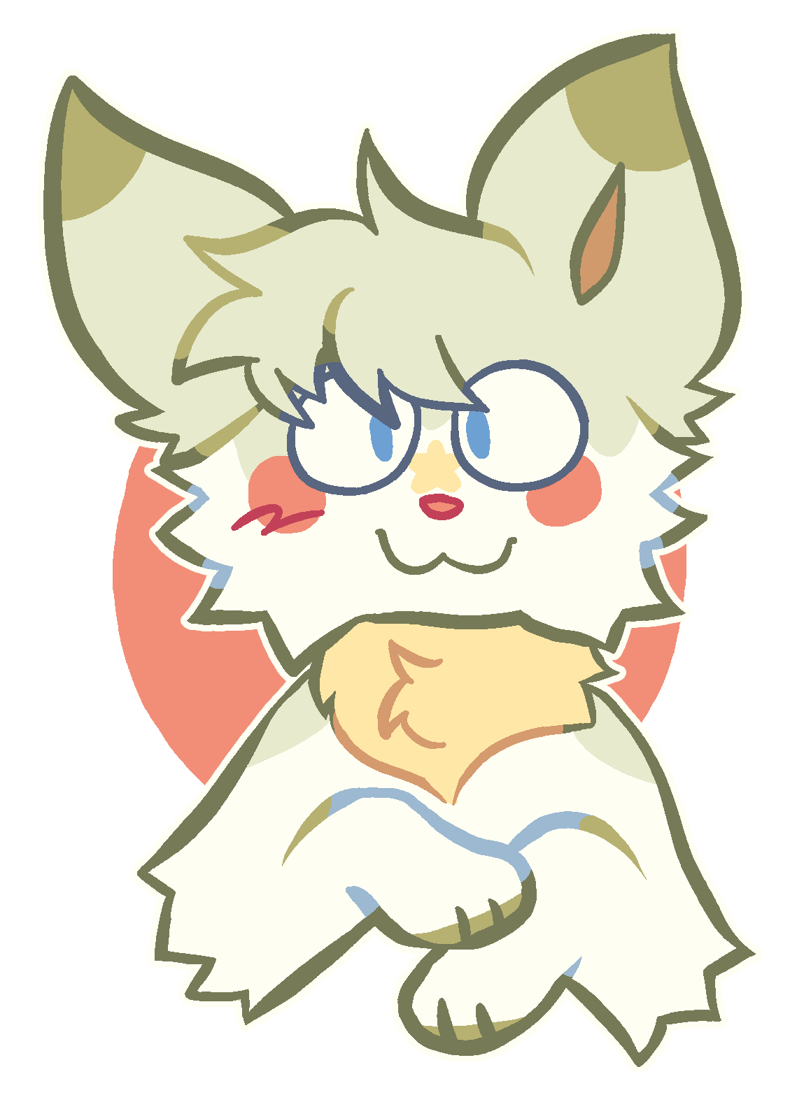 Draw the animal OC/fursona above you! on Toyhouse