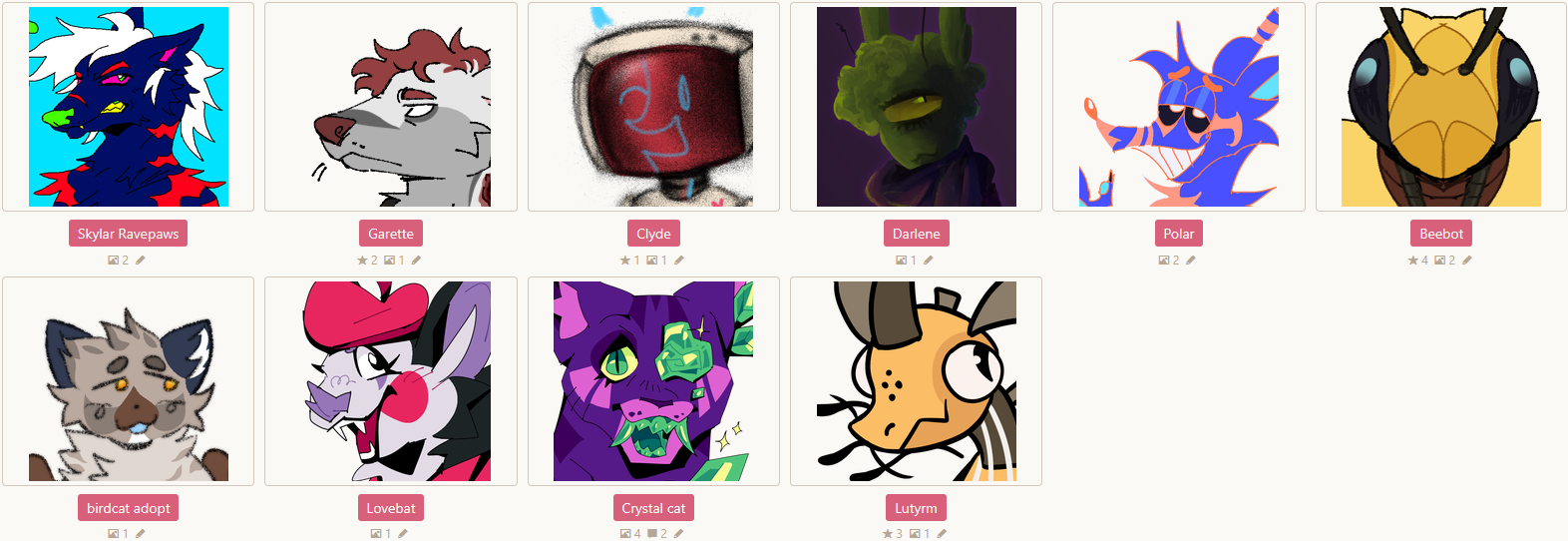 🌿 Furry OCs for trade! on Toyhouse