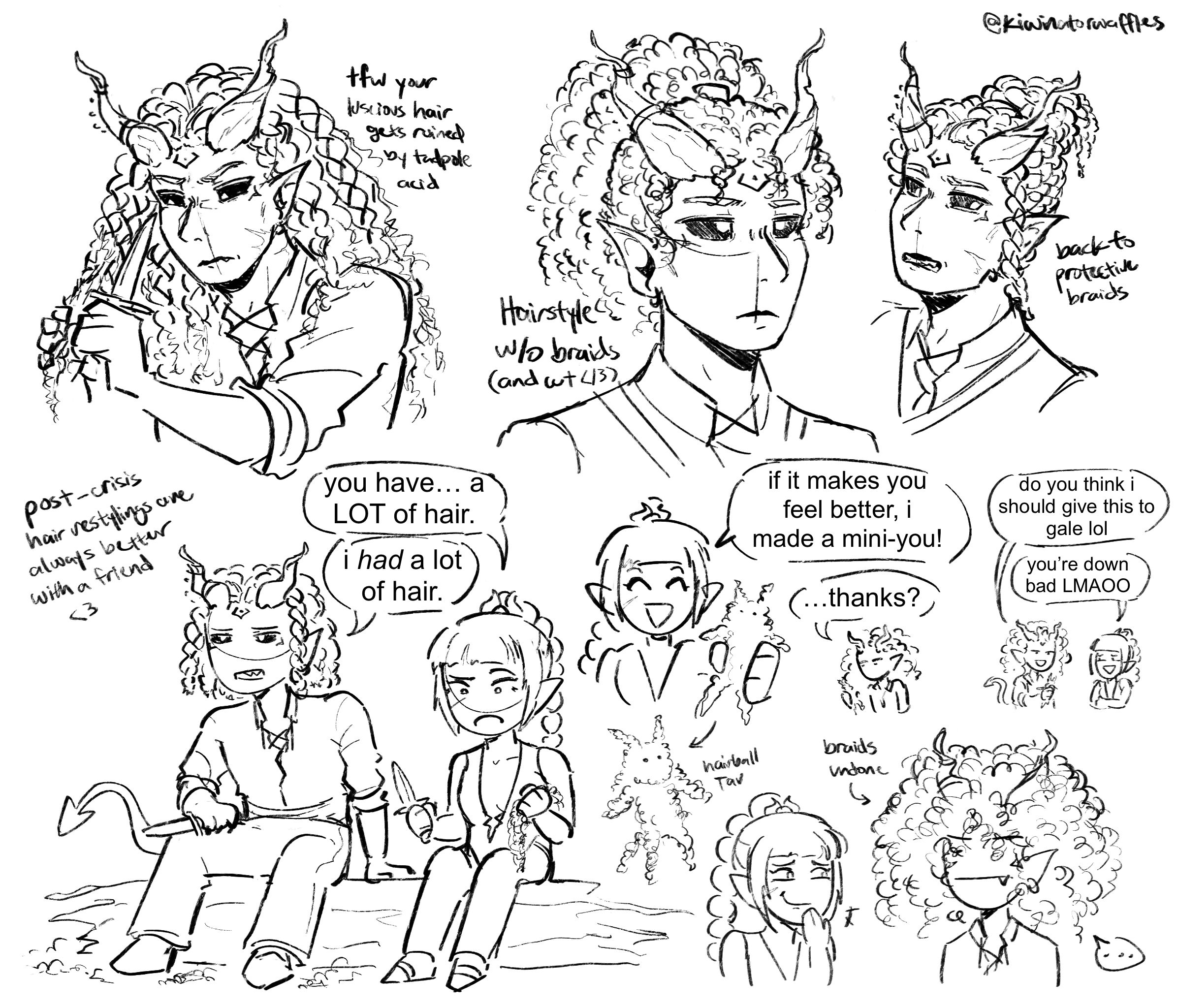 post-crisis hair restylings are always better with a friend ...