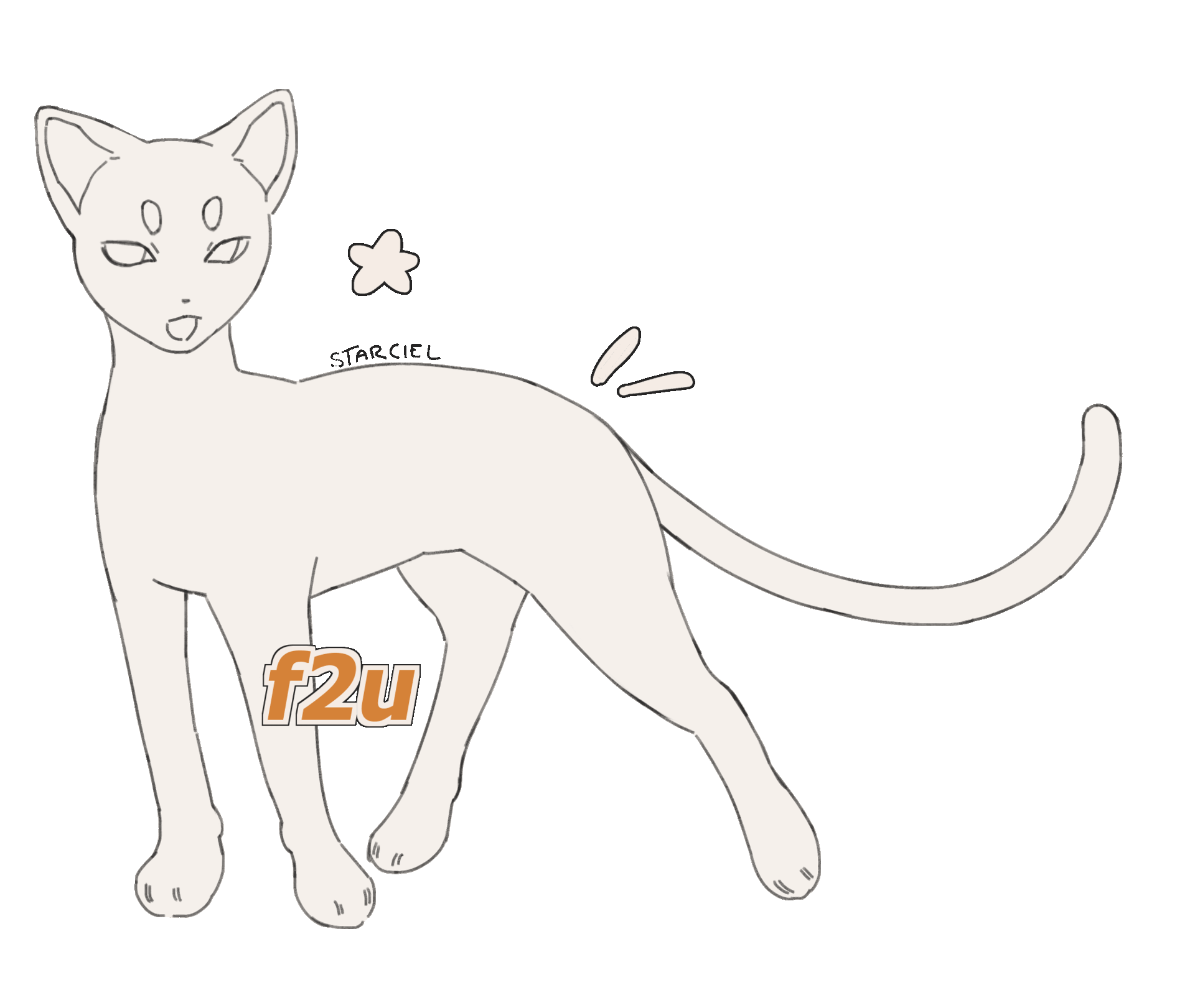 F2U kitty base on Toyhouse