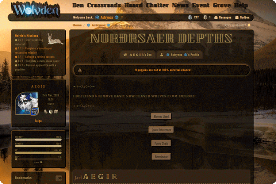 Astrynox's Free CSS [WIP] |:| Wolvden