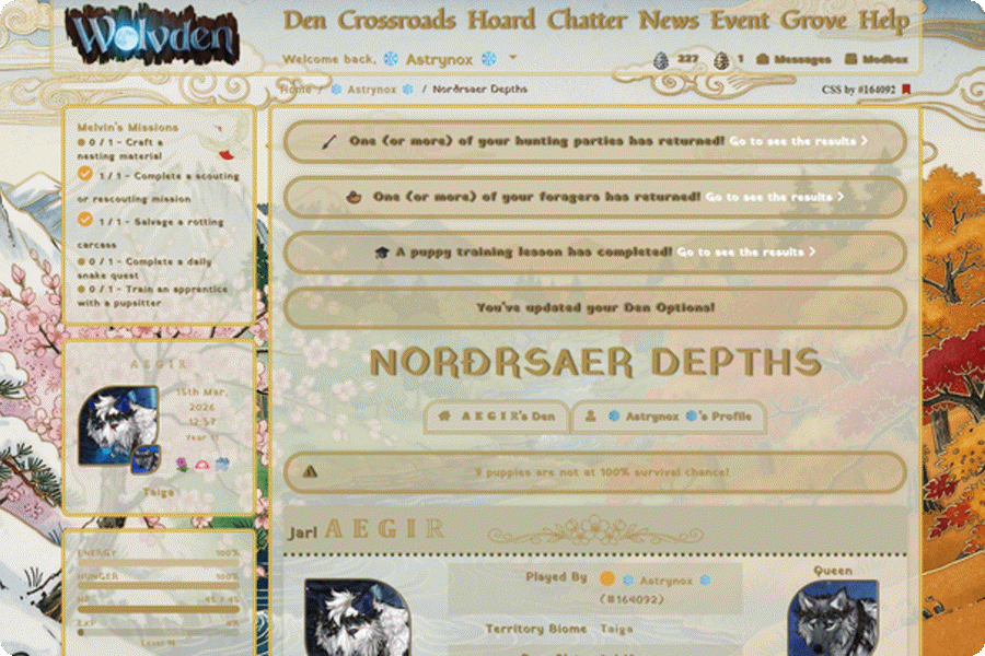 Astrynox's Free CSS [WIP] |:| Wolvden