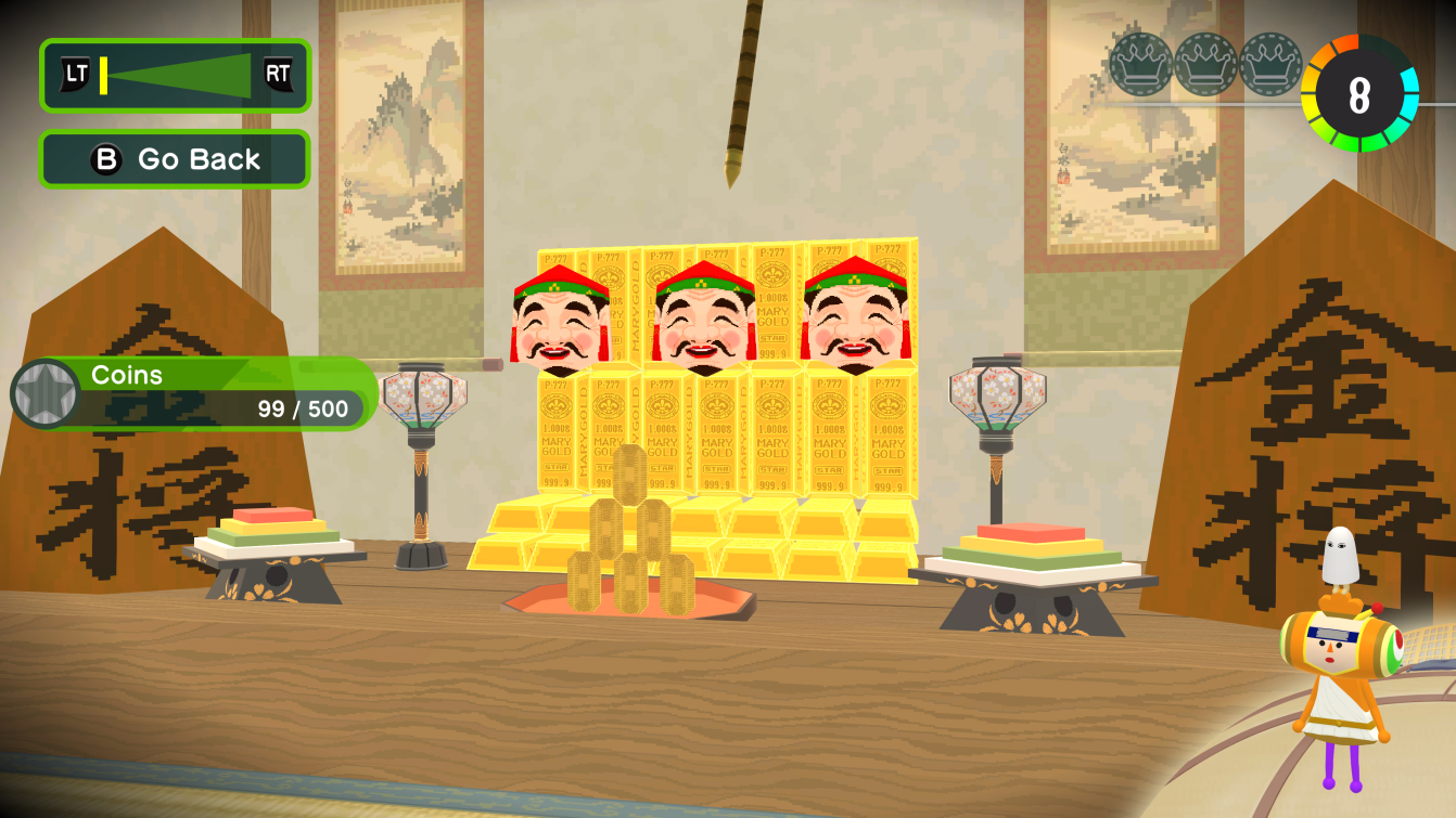 The King Of Money Showers achievement in Once Upon A KATAMARI