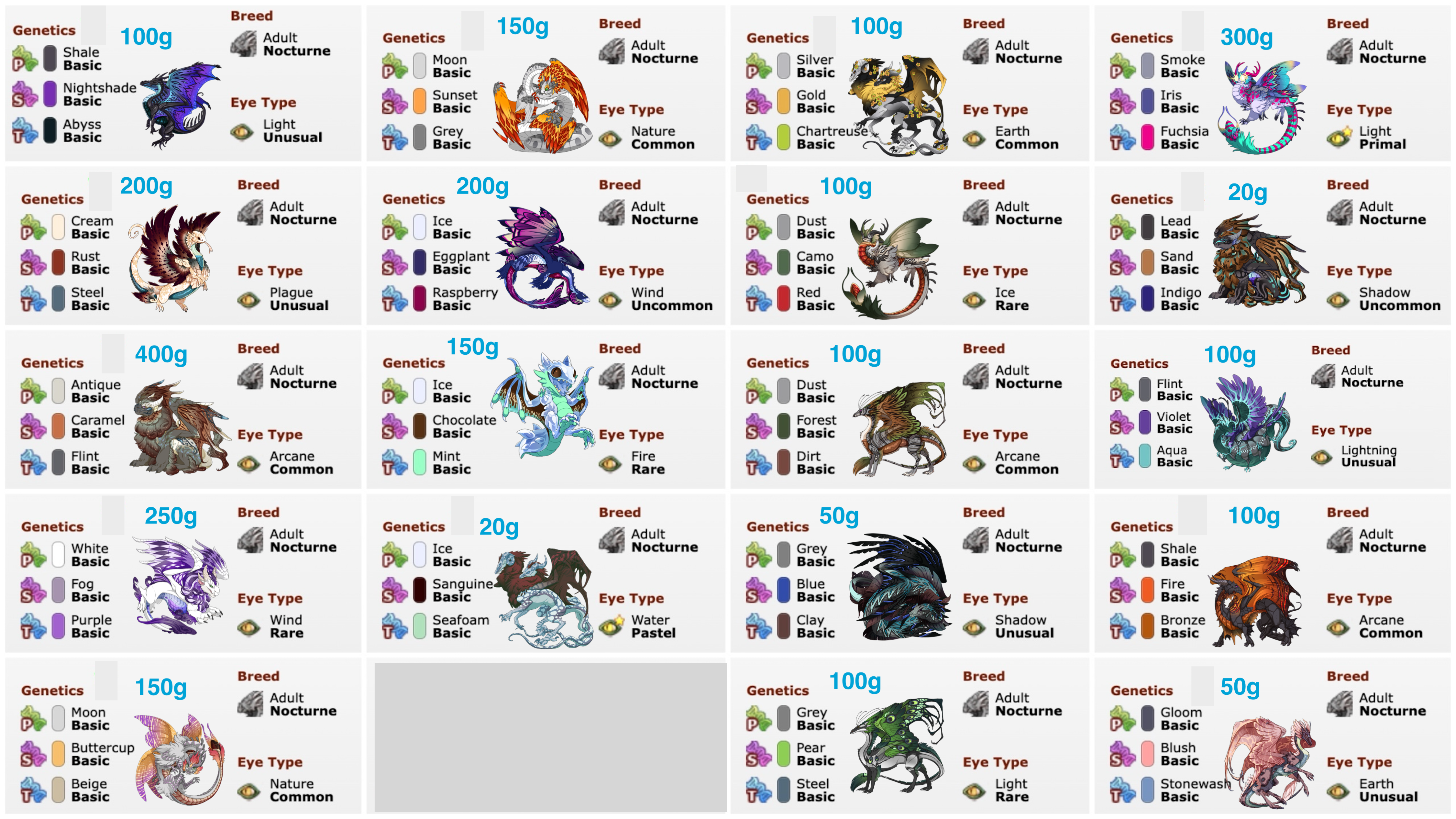 too many g1s | Dragon Share | Flight Rising