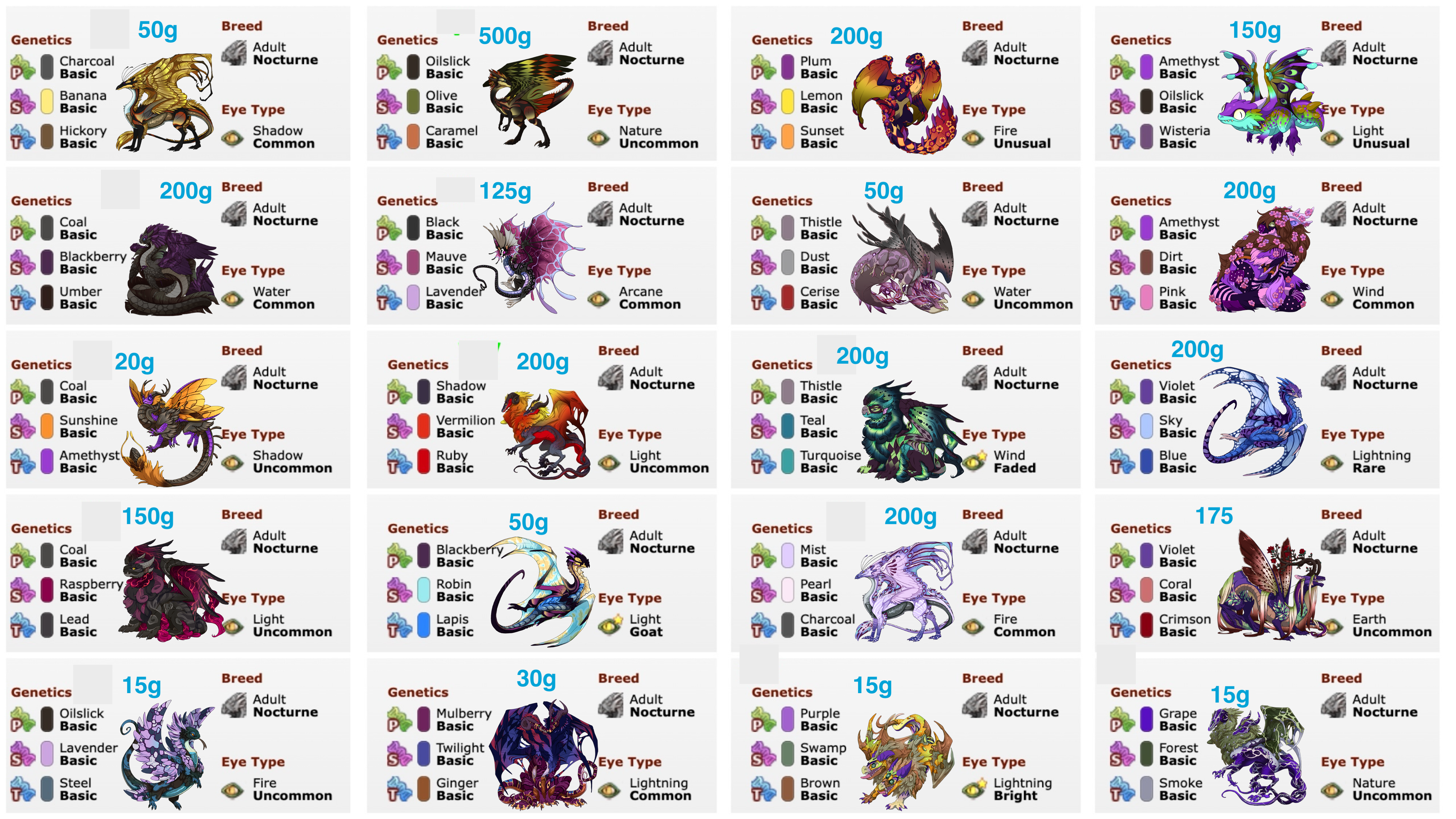 too many g1s | Dragon Share | Flight Rising