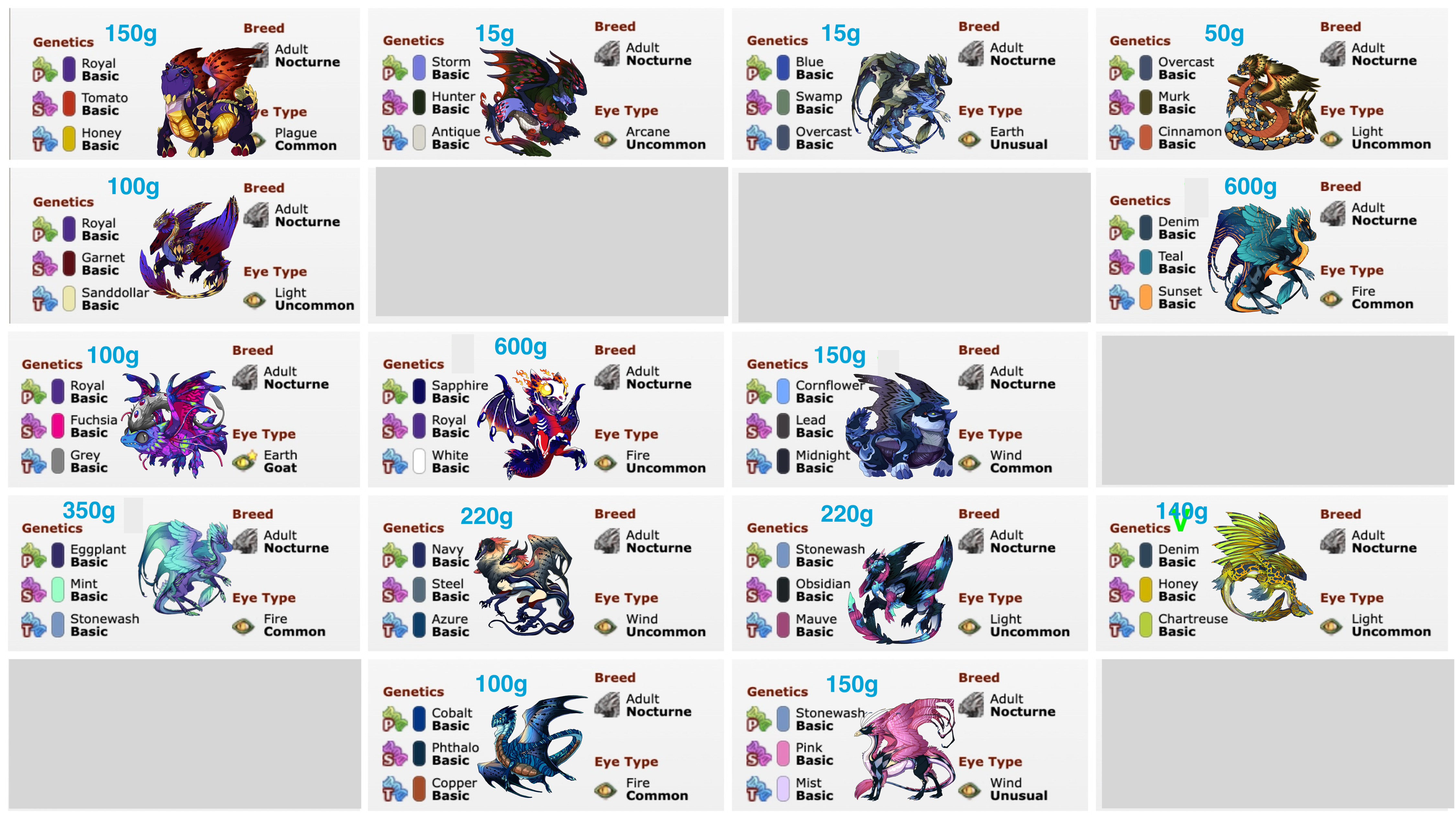 too many g1s | Dragon Share | Flight Rising